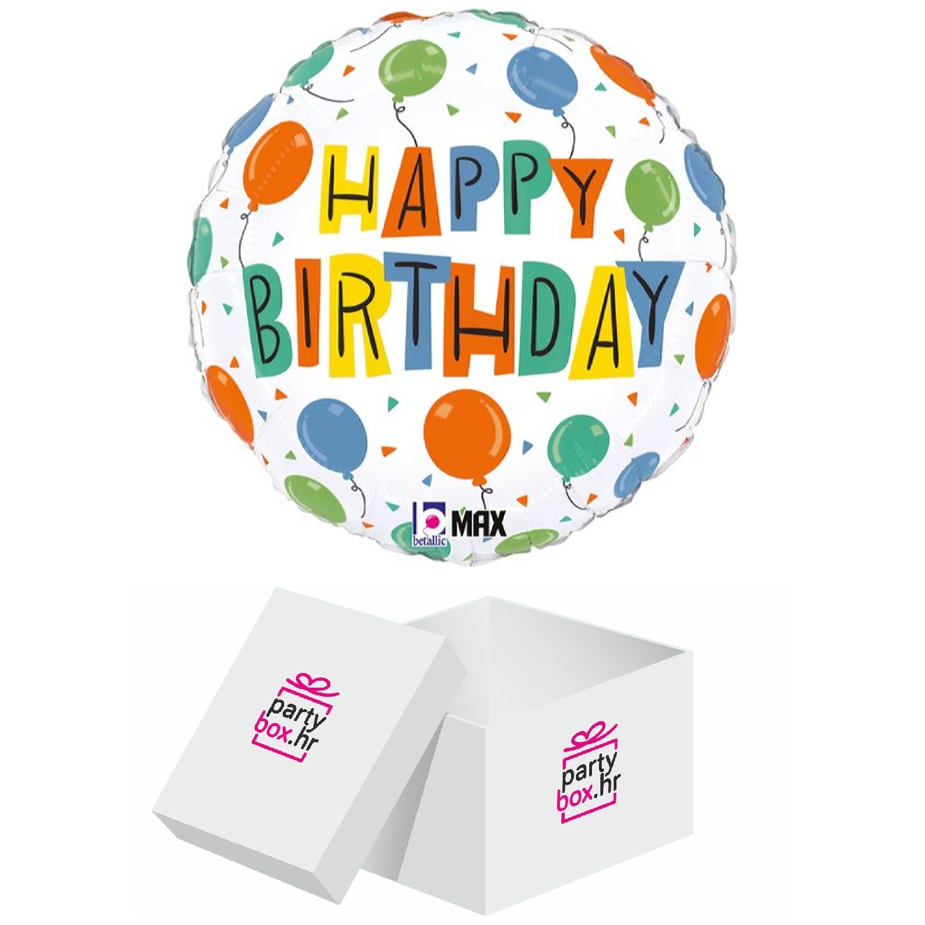 Folija balon Birthday Party Balloons 46 cm - PartyBox.hr